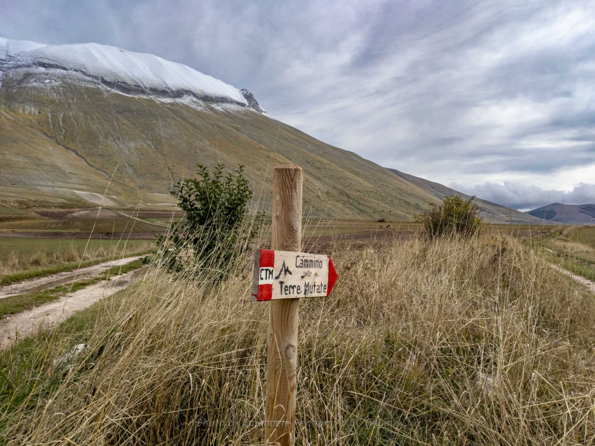 Etappe von Castelluccio des Cammino delle Terre Mutate